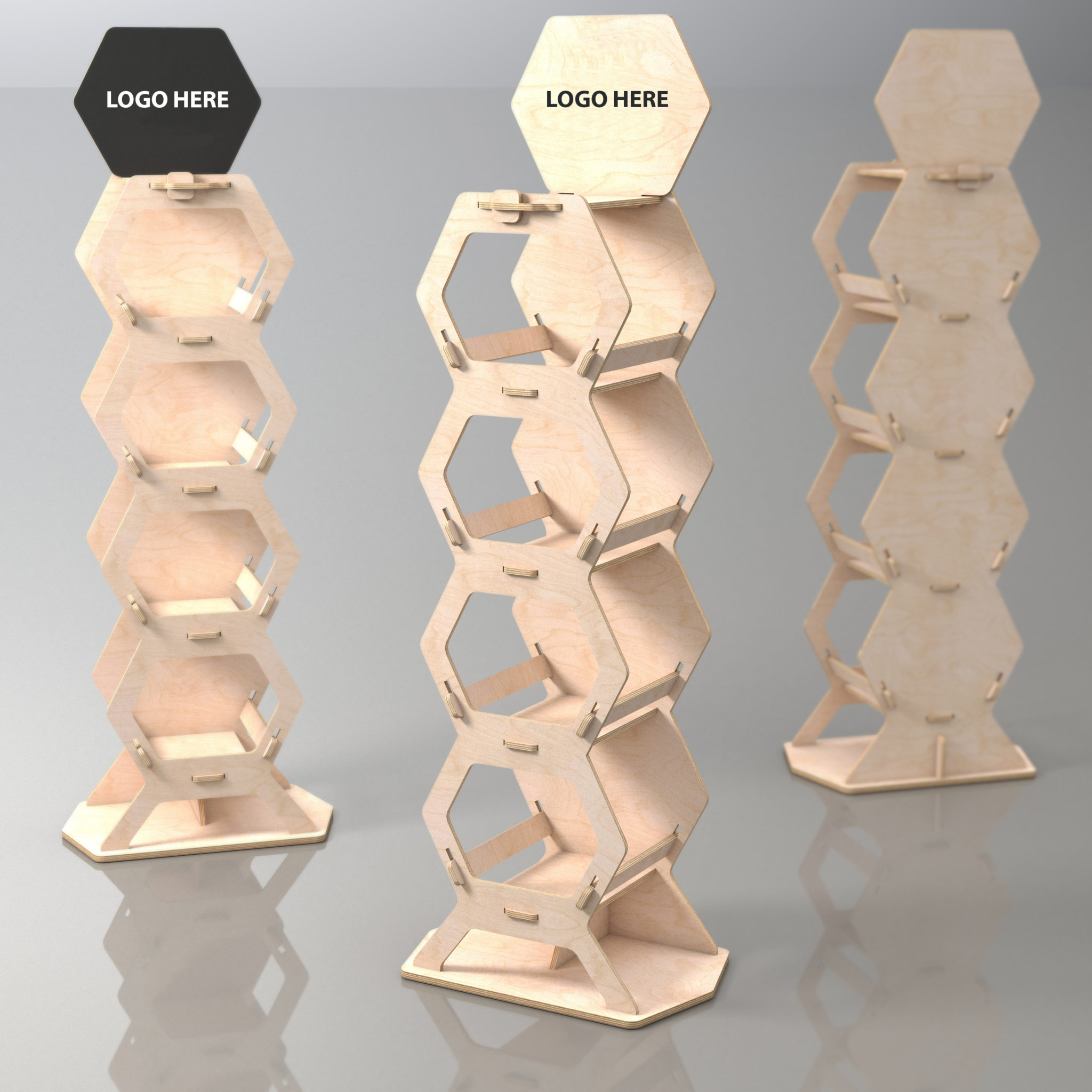 Ξύλινα display stands - www.xlgstand.gr